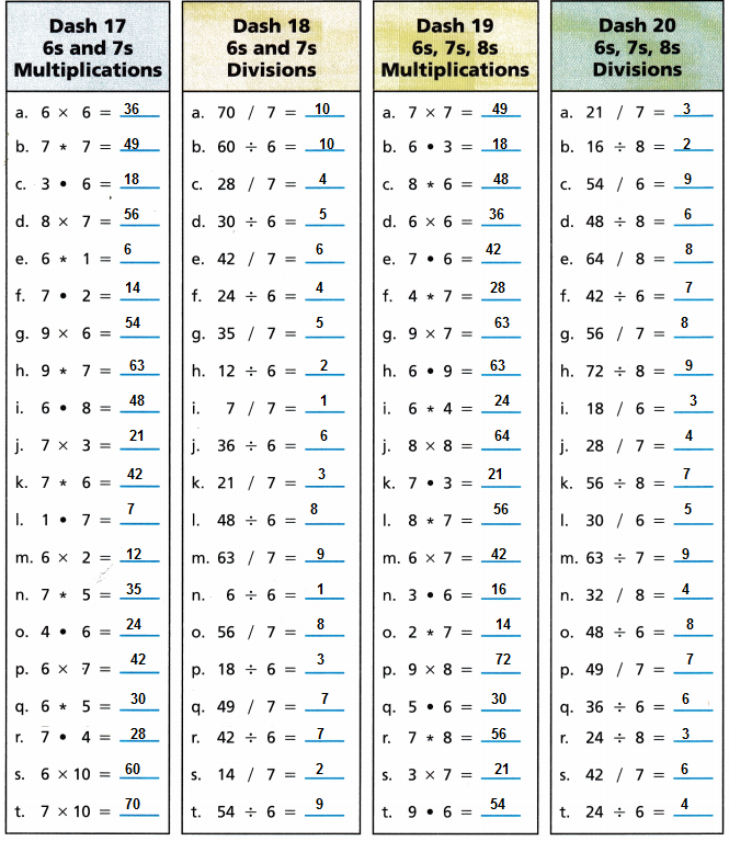 Math Expressions Grade 3 Student Activity Book Unit 2 Lesson 8 Answer ...