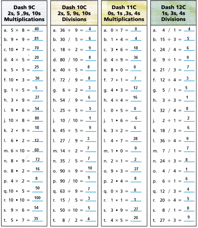 Math Expressions Grade 3 Student Activity Book Unit 2 Lesson 8 Answer ...
